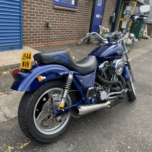 Harley Davidson FXR FXRT exhaust S&S Motor Bassani Road rage 2 into 1 ...