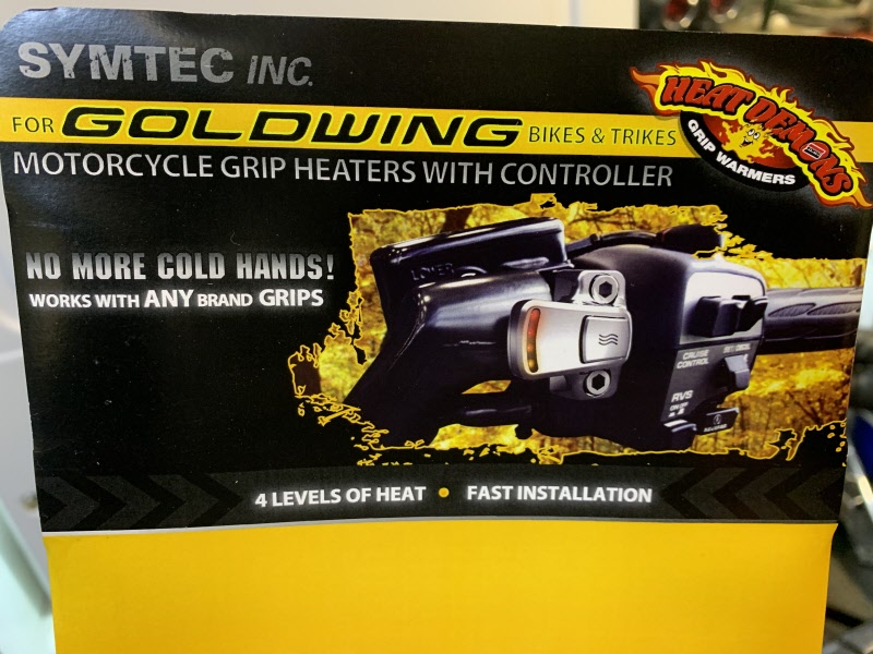 Kuryakyn Symtec heat Demons Honda Goldwing Grip heaters warmers GL1800 ...